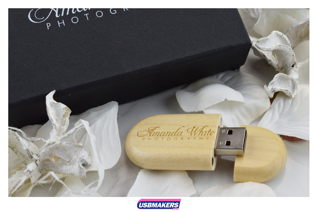 Wooden Pebble Style Personalised USB Memory Sticks | USB Makers